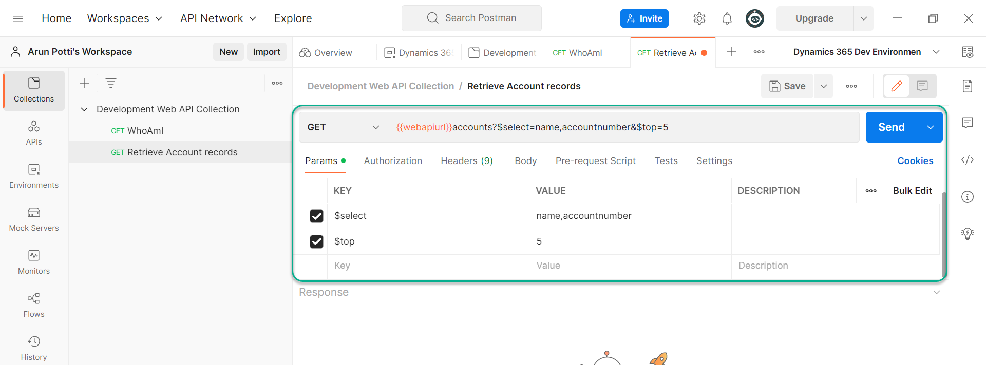 How To Retrieve Records From The Dataverse Environment In Postman How To Retrieve Records From The Dataverse Environment In Postman